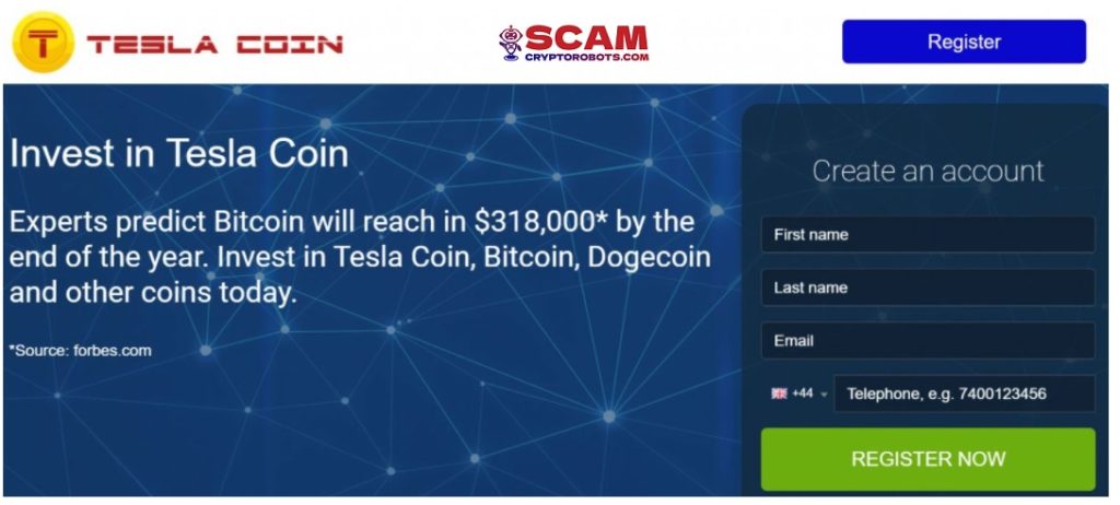 Teslacoin Review 2025. Is TeslaCoin (TES) Scam Trading App?